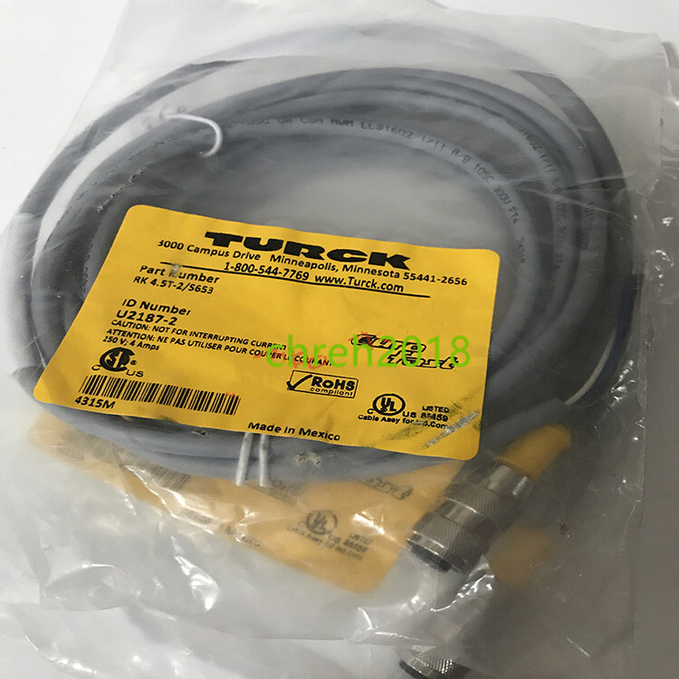 1 PCS NEW TURCK connector RK 4.5T-2-S653 | eBay