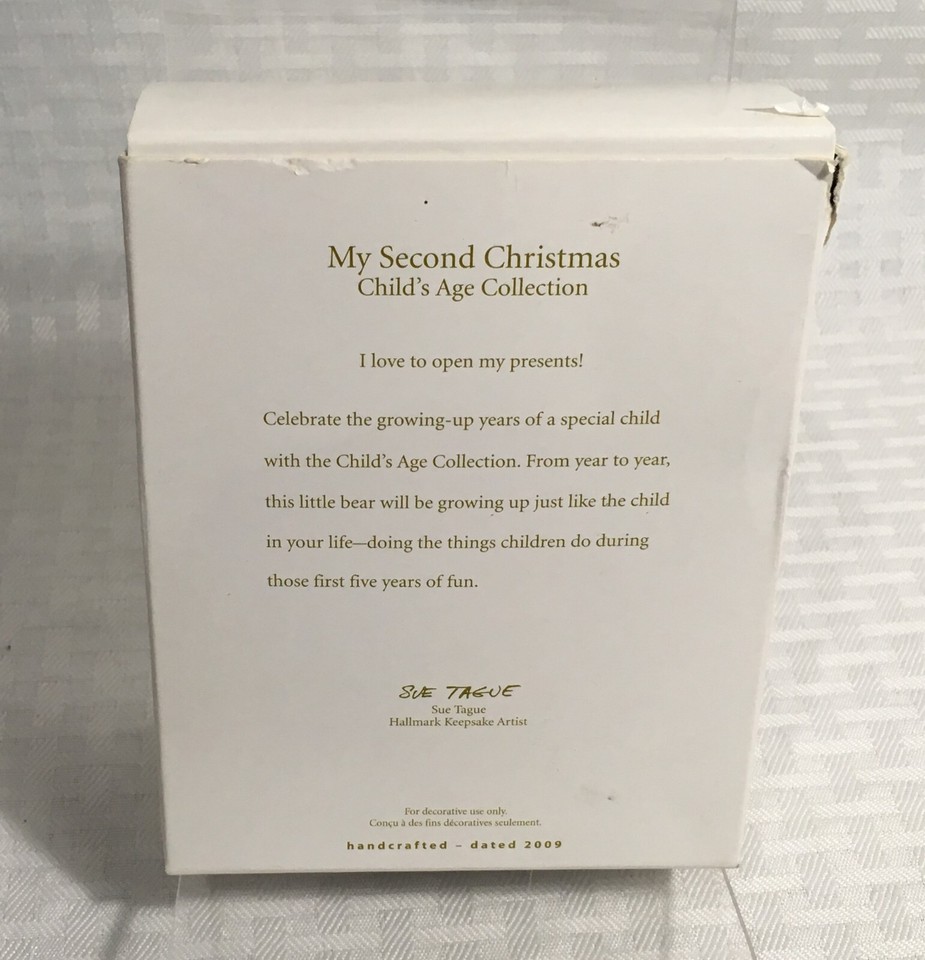 HALLMARK KEEPSAKE ORNAMENT / CHILD'S AGE COLLECTION / MY SECOND ...