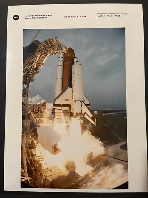 Vintage JSC NASA Kodak Photo Red Serial STS075-(S)-004 Columbia STS-75 Launch | eBay