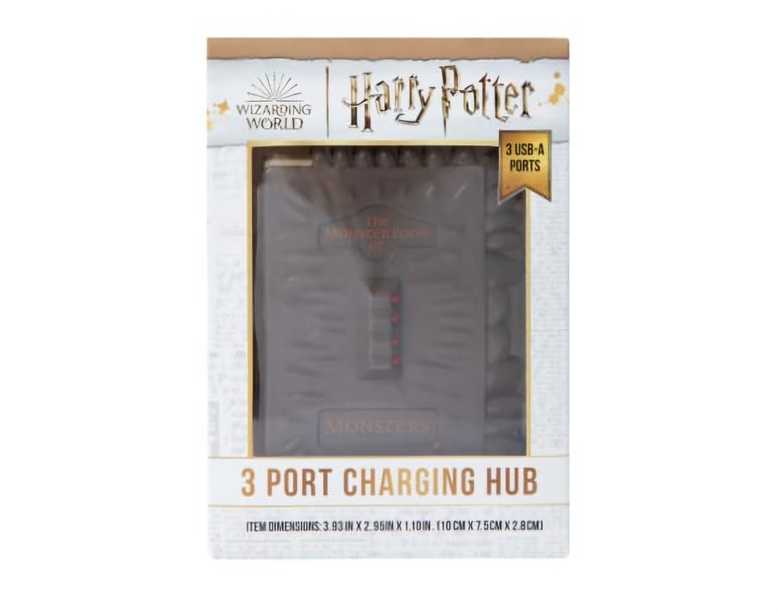 Harry Potter Wizarding World USB-A 3 Port Charging Hub Book Of Monsters ...