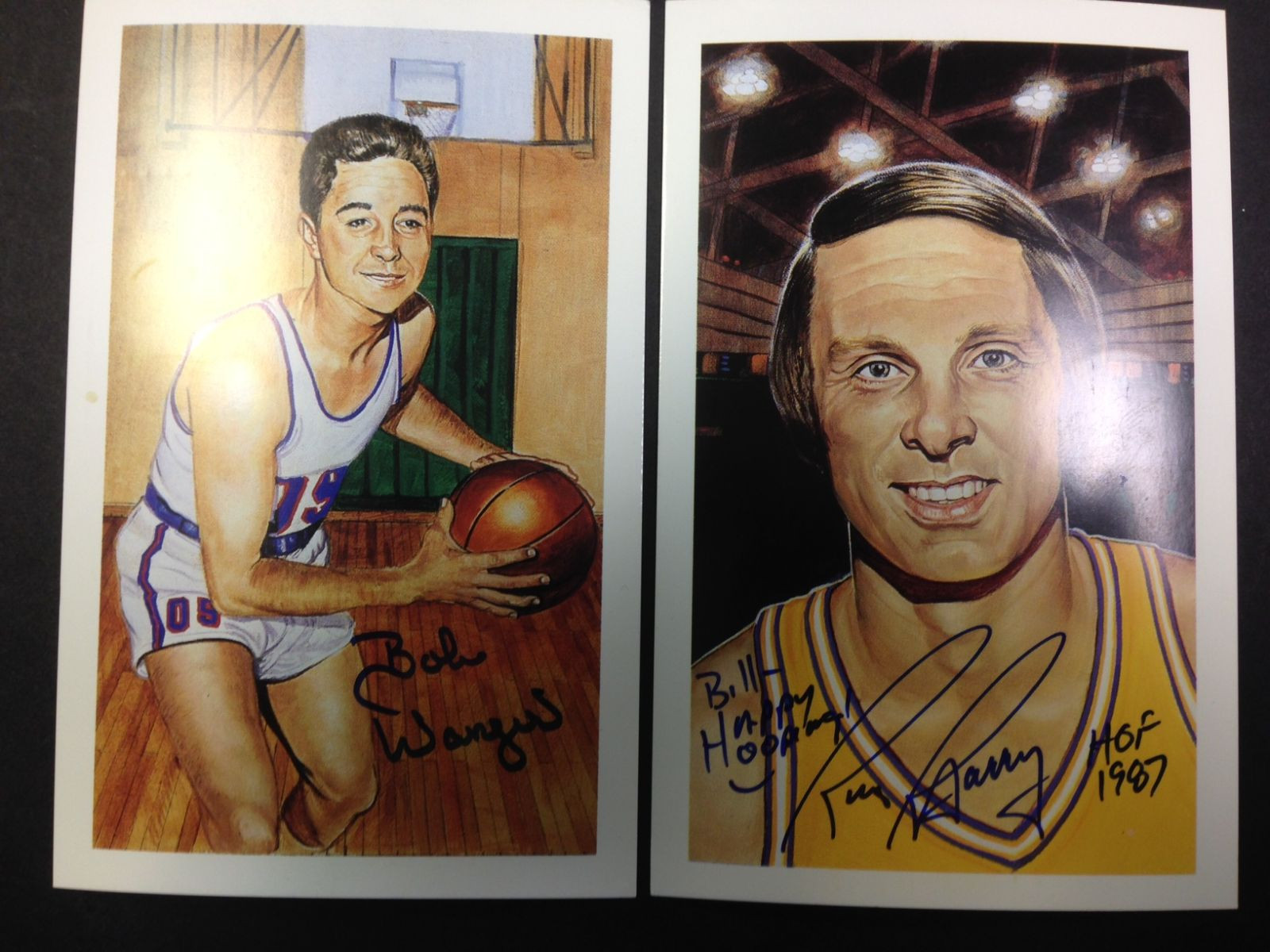 Rick Barry Autograph Signed Center Court Ron Lewis Postcard Auto ...