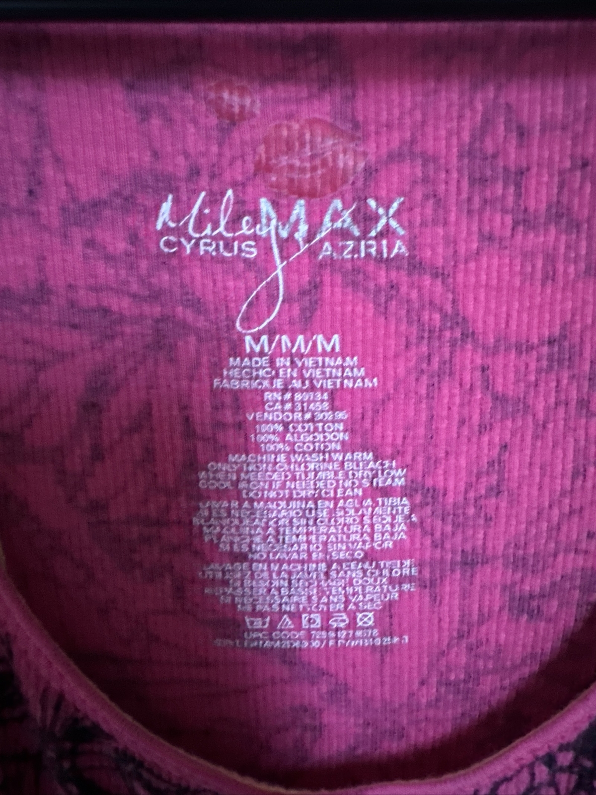 Y2K Medium Miley Cyrus Max Azria Pink Butterfly Tank Top | eBay