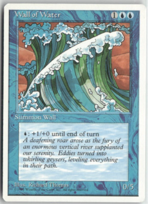 Wall of Water Magic The Gathering 4th Edition MTG Card Played | eBay ...