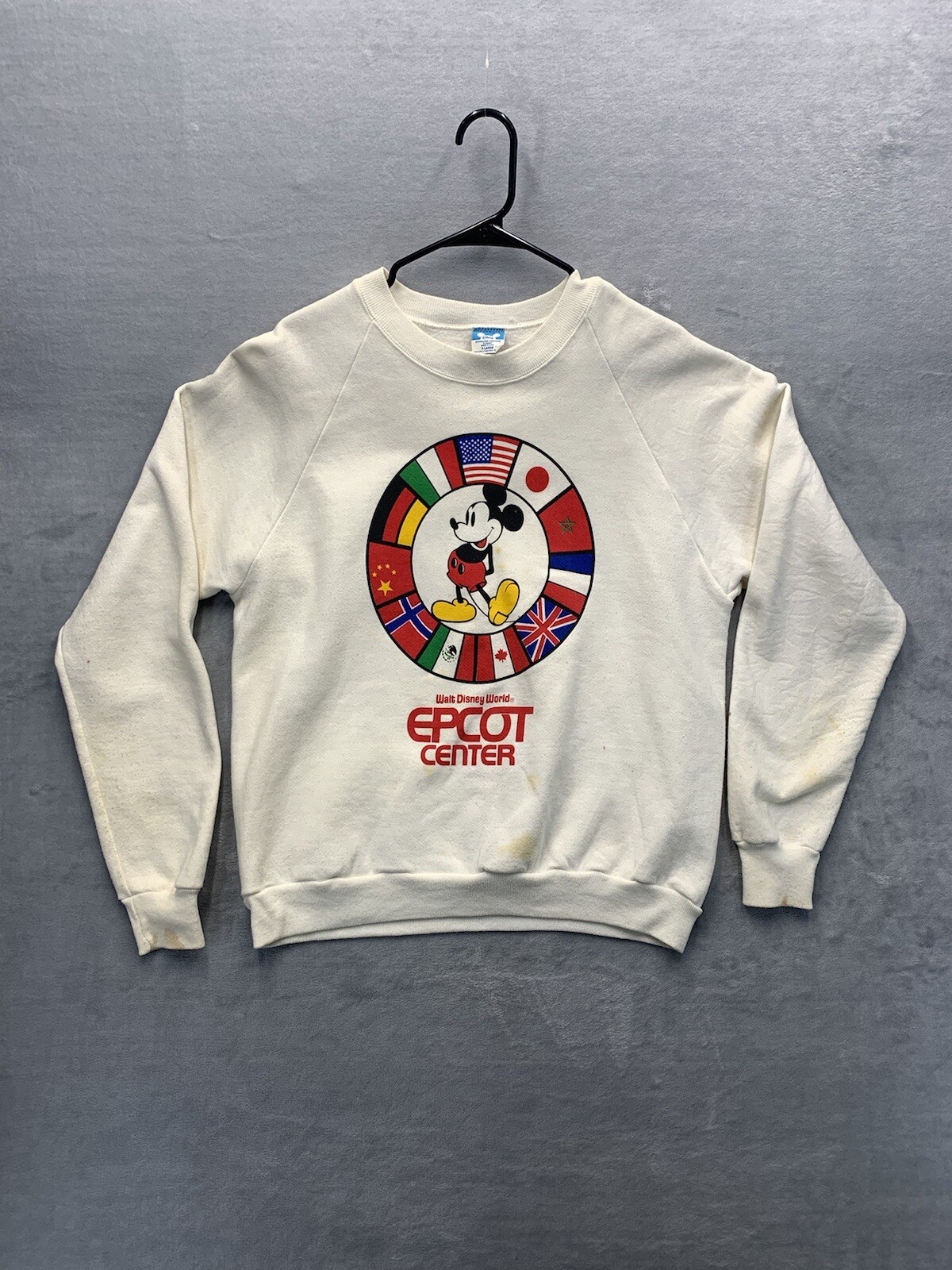 VTG 80s-90s Disney World Epcot Center Mickey Mouse Fl… - Gem