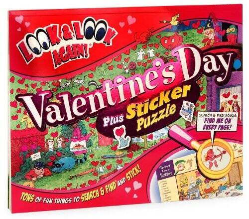 Valentines Day Plus Sticker Puzzle Look and Look Again - Paperback ...