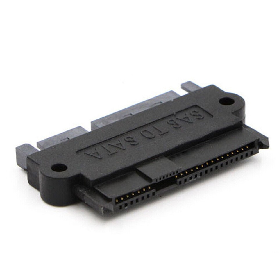 2X SAS to SATA 22-pin Male Converter SFF-8482 Female HDD Hard Drive ...