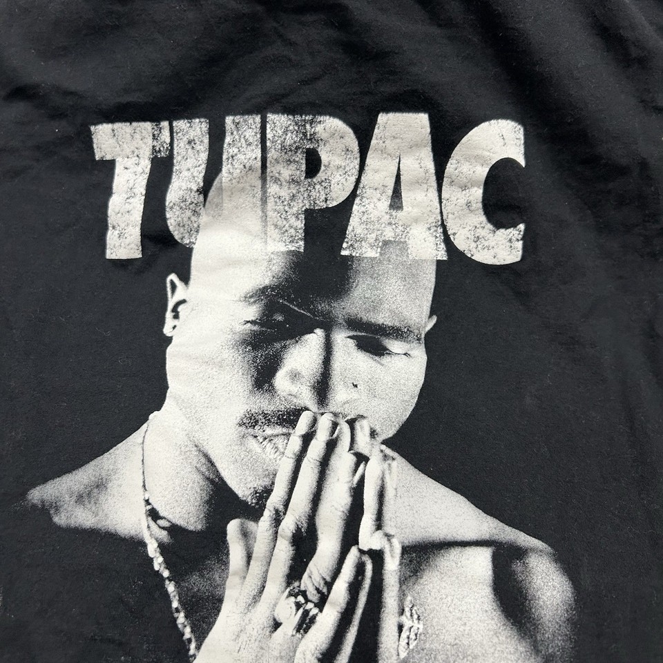Tupac Shakur Men's Official Licensed 2Pac Prayer Graphic Rap Tee T ...