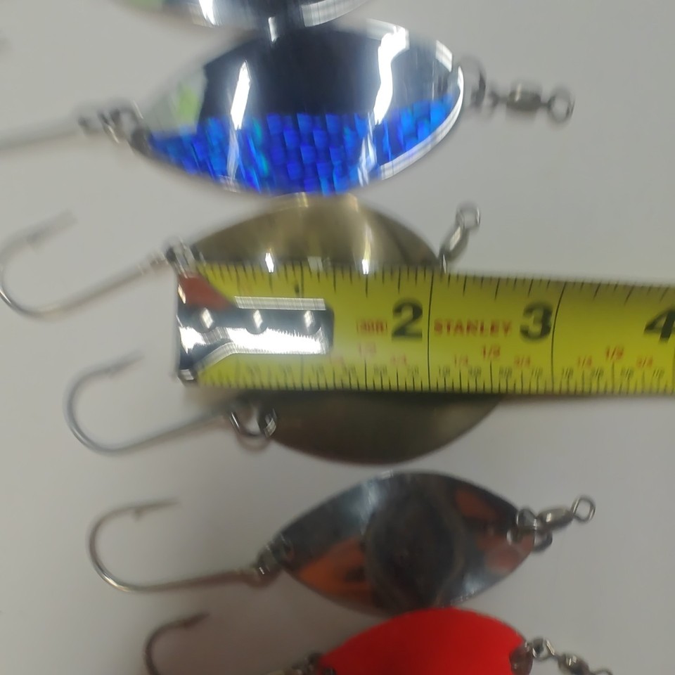 FST Wobbler Salmon Trolling Spoon Vintage Fishing Lures Lot Of 8 | eBay