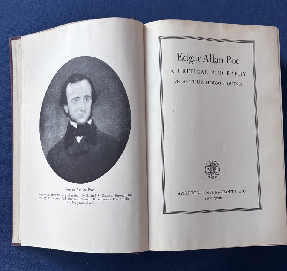 1941 First Edition - Edgar Allan Poe: A Critical Biography with Dust ...