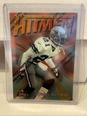 Deion Sanders TOPPS HITMEN CARD NFL 1997 T13-95 | eBay