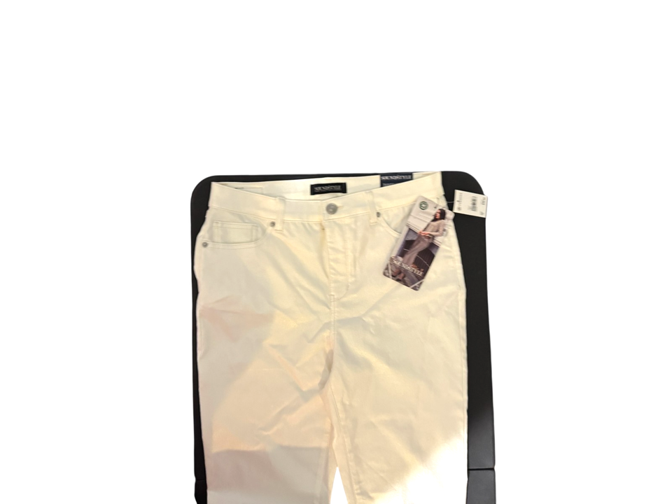 Sound Style Women's Jamie Skinny Ankle Jeans White Stretch Size 10 NWT ...