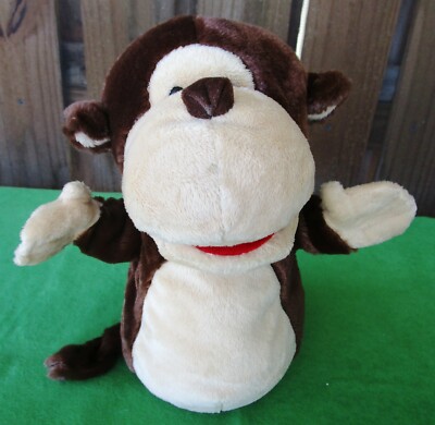 GANZ PLUSH HAND PUPPET - "PARTY MONKEY" | eBay