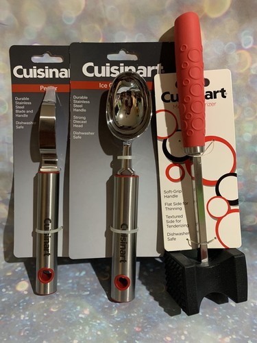 Cuisinart kitchen utensils. Bundle. Peeler. Ice Cream Scoop. Meat ...