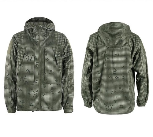 Desert Night Camouflage Tactical Hunting Hooded Jacket Zipper Wind Coat ...