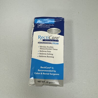 Recticare Advanced Hemorrhoidal Cream - 30g Exp 12/2026 304960978301 | eBay