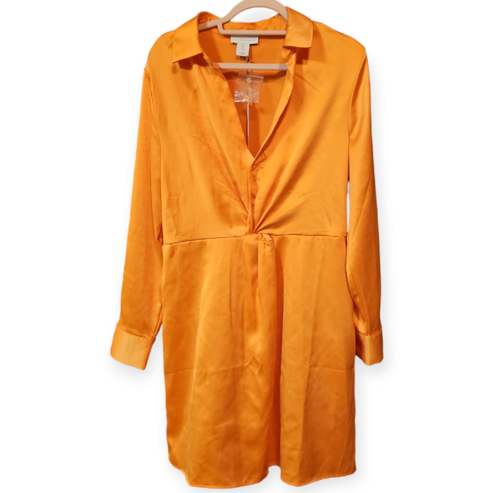 NWT House of Harlow 1960 x Revolve Orange Shirt Dress. Woman's Sz Large ...