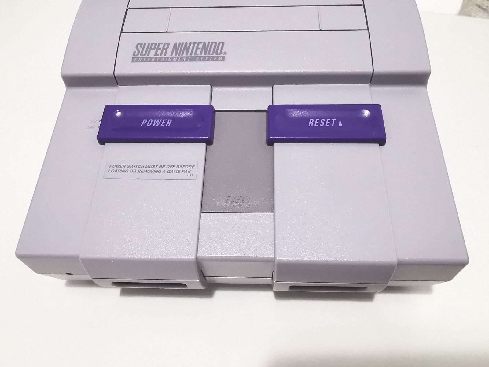 SUPER NINTENDO SNES GRAY CONSOLE, EXCELLENT CONDITION, PLEASE SEE ALL ...