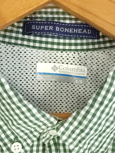 USF Bulls Columbia PFG Shirt Men's Large Super Bonehead Green White ...