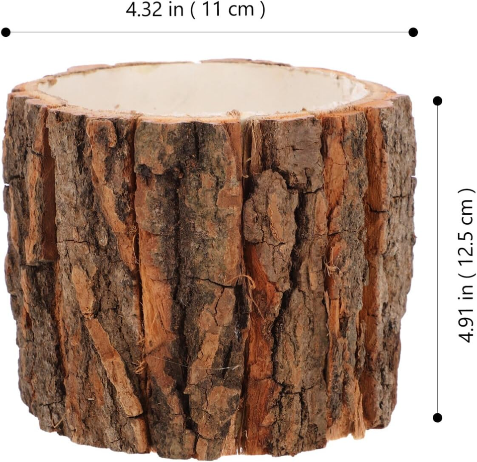 2Pcs Wood Tree Pencil Holder Funny Pen Cup Rustic Pencil Case ...