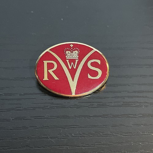 Vintage WRVS Women’s Royal Voluntary Service Pin Badge / Brooch Red ...