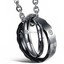 Stainless Steel " I will always be with you " Couples Rings Pendant ...