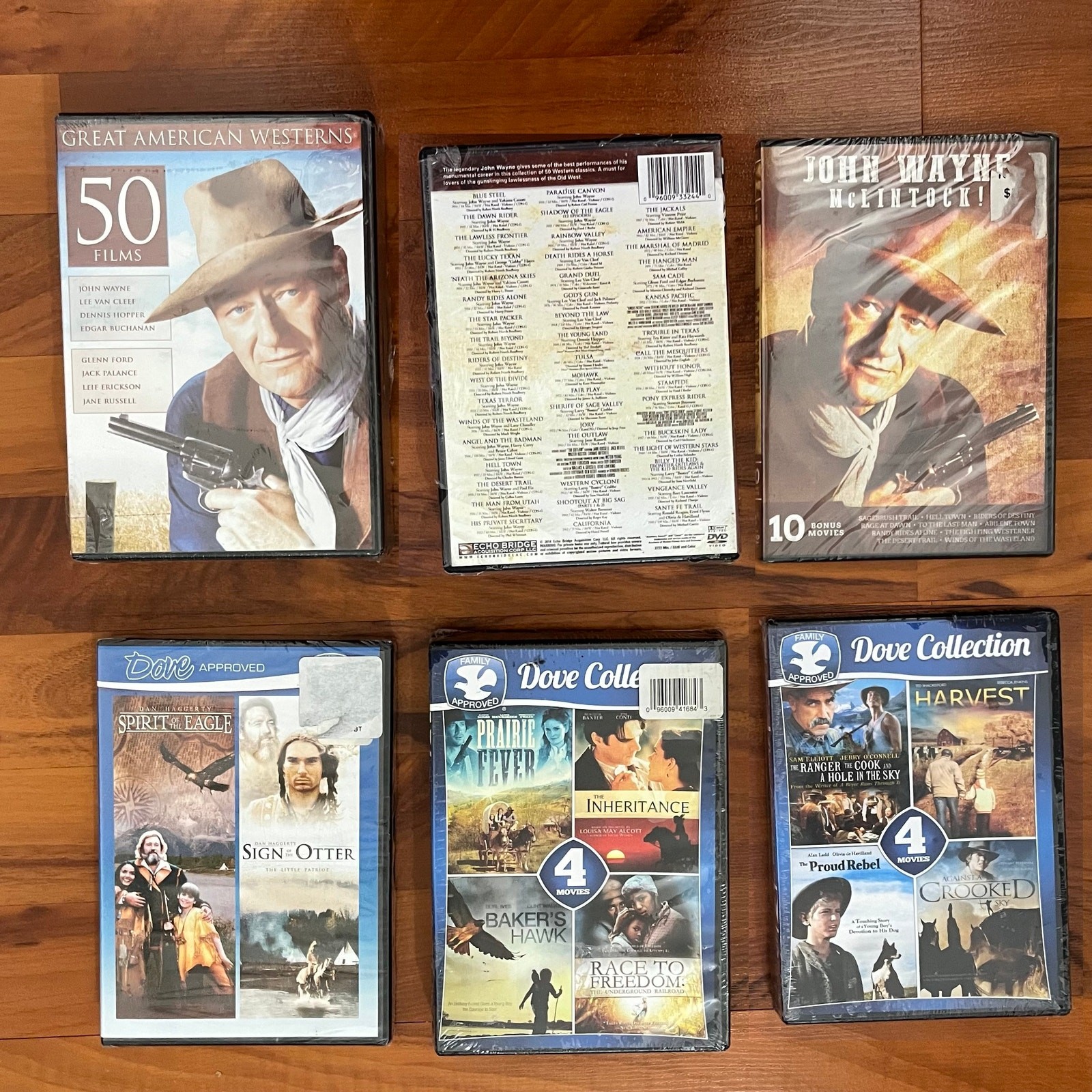 Lot of 24 War/Classics/Westerns DVD Movies John Wayne Sindy Sheldon ...