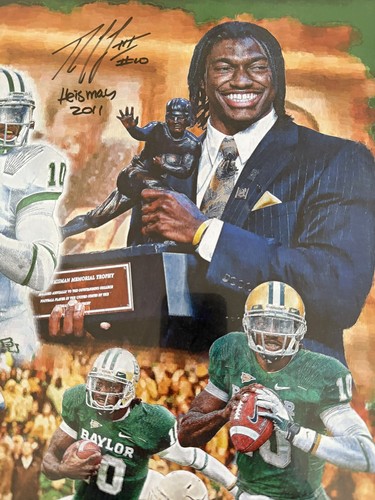 Robert Griffin III Autographed Baylor 16”x20” Photo Poster Heisman ...