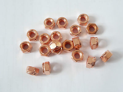 10 Stück Auspuff Mutter Kupfermutter M8 - SW 12 DIN 14441 Thermag ...