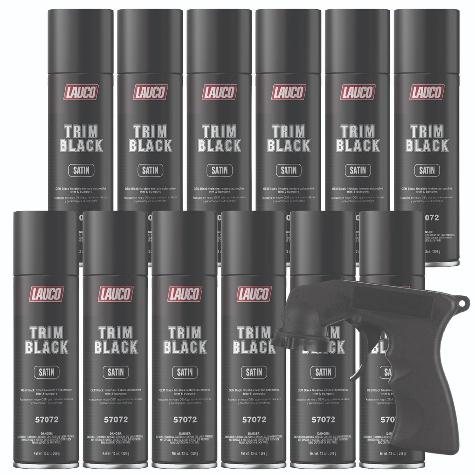 Trim Black Satin 13 oz. Automotive Aerosol Spray Paint Can Exterior ...