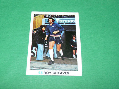 65 ROY GREAVES BOLTON FKS SOCCER STARS 1977-78 ENGLAND AGEDUCATIFS ...