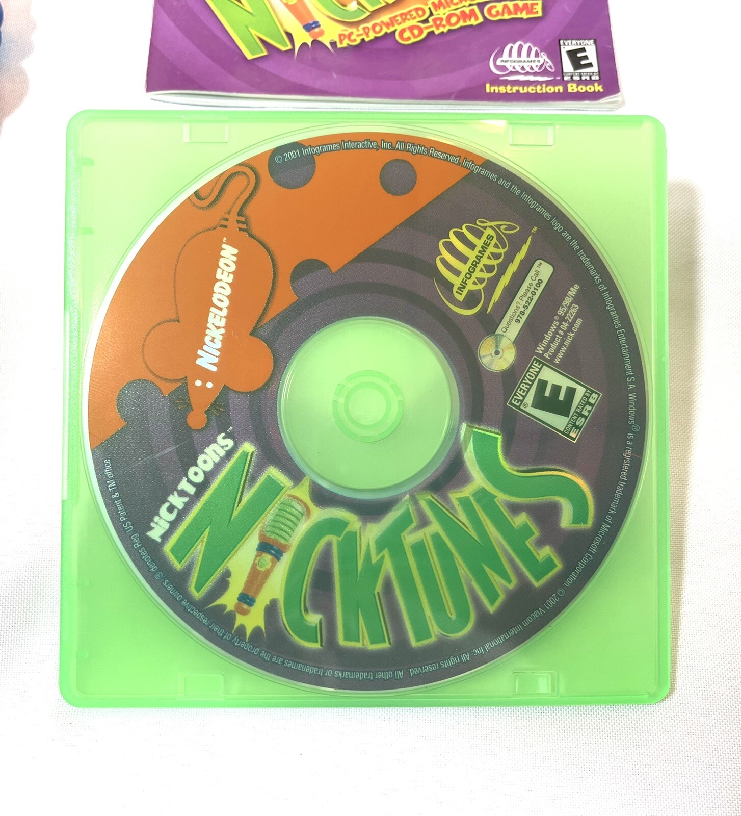 Nicktoons: NickTunes Microphone & CD-ROM Game PC 2001 SpongeBob Rugrats ...