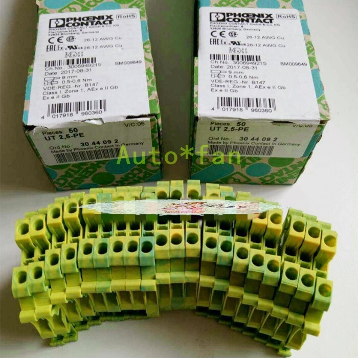 50PCS/Box NEW FOR PHOENIX UT 2.5-PE 3044092 Ground Terminal | eBay