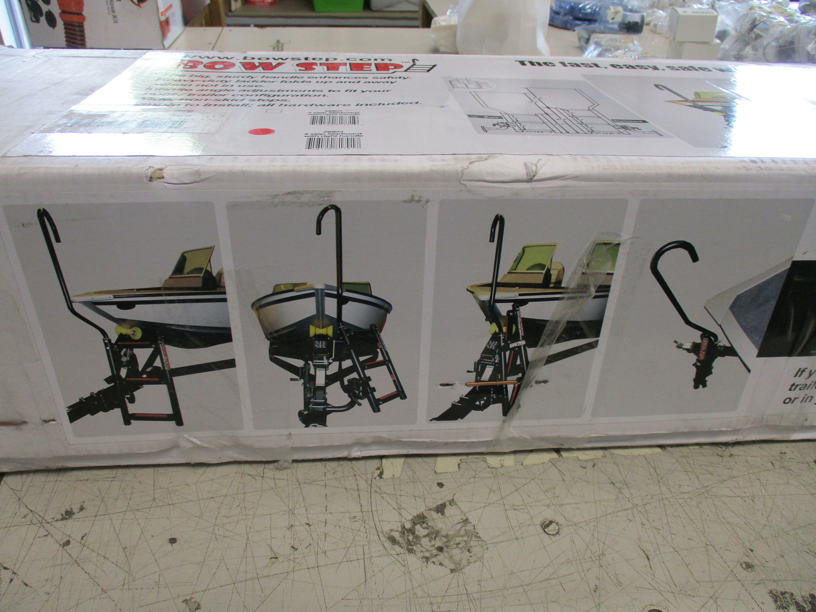 BOW STEP TRAILER 4-STEP BOARDING STBD LADDER BLACK 28803 MARINE BOAT | eBay