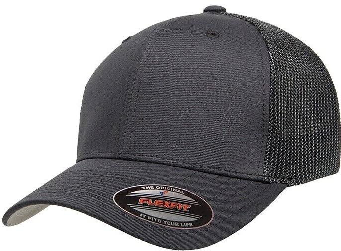 FLEXFIT 6511T - FITTED TRUCKER CAP, MESH BACK, BASEBALL HAT, PLAIN ...