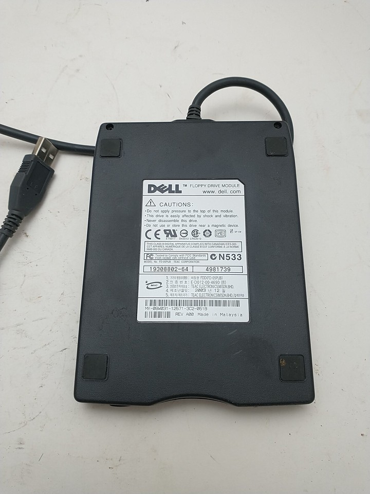 Dell USB Floppy Module Drive *Untested* A5 | eBay