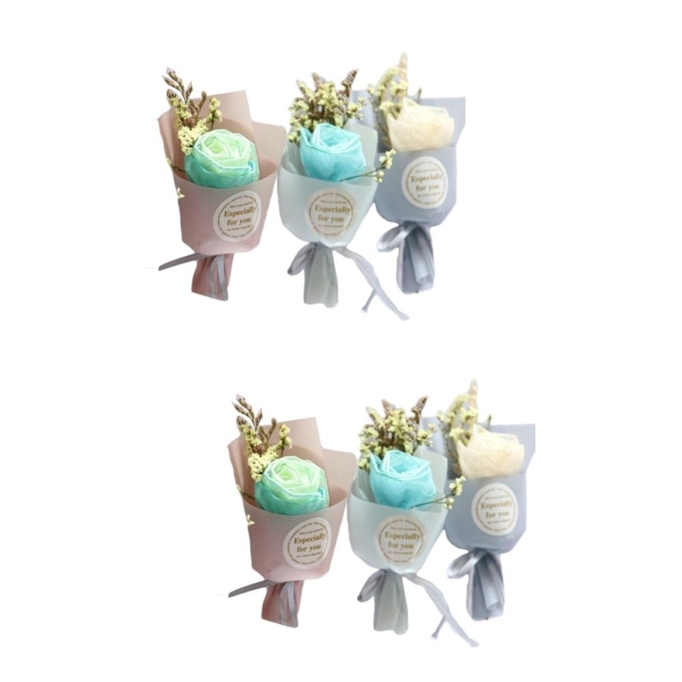 Set of 2 Faux Greenery Stems Artificial Flower Bouquet Dry Decor ...