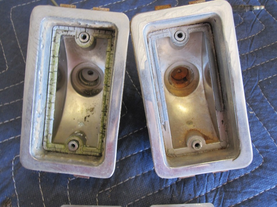 66 67 MOPAR A BODY DART REVERSE LIGHTS W/ NICE LENSES & HOUSINGS TRIM ...