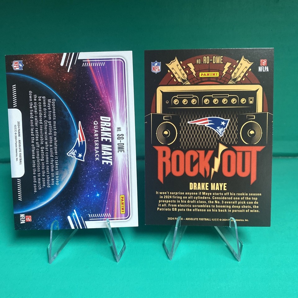 Drake Maye Rookie Lot - 2024 Panini Absolute - Rock Out & Star Gazing ...