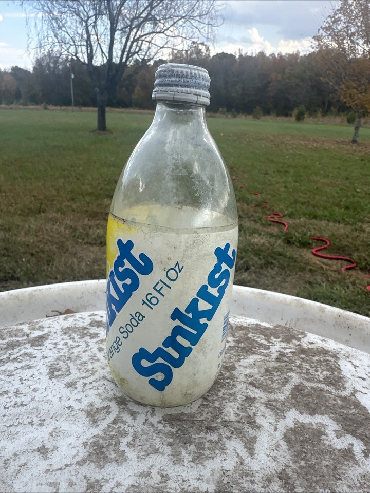 Vintage Glass Sunkist Soda Bottle | eBay