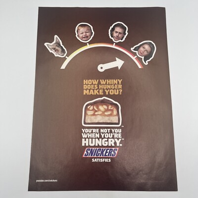 Snickers How Whiny Are You 2012 Print Ad 8"x11" Richard Lewis Roseanne ...