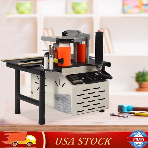 110V Portable Wood Edge Banding Machine Edge Bander Woodworking Gluing ...