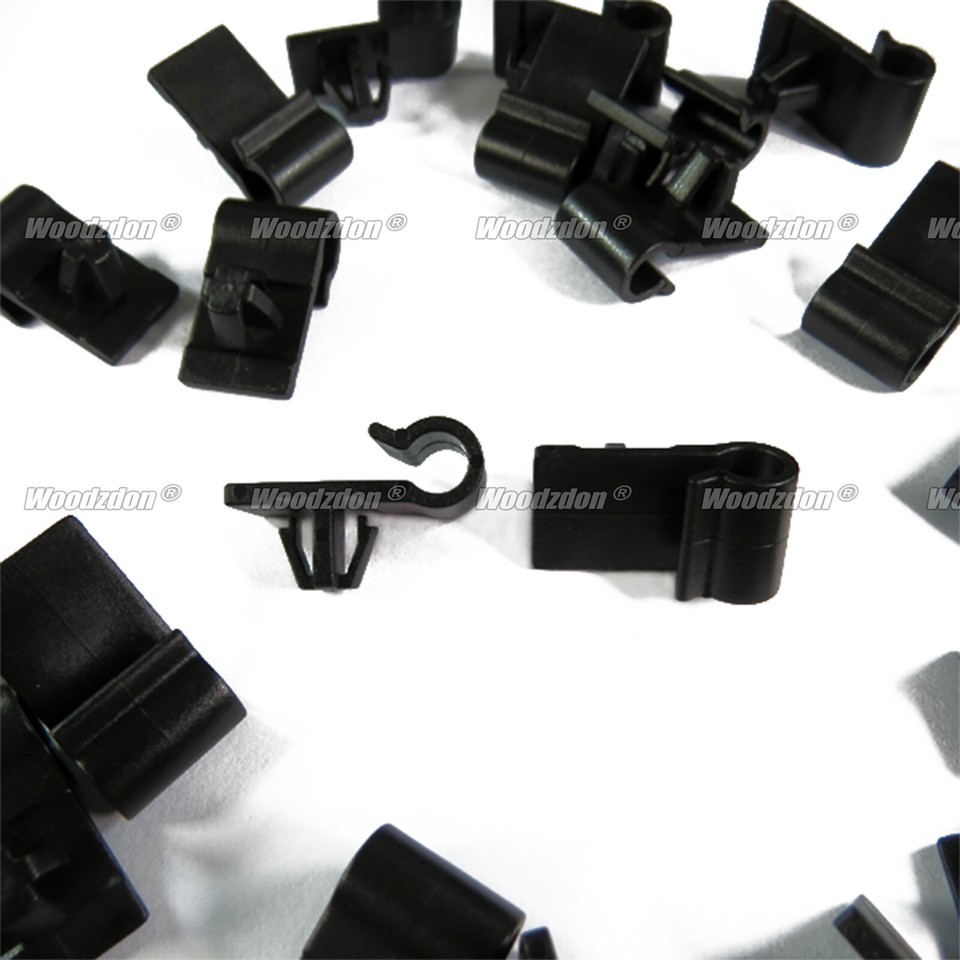 50 Windshield Clip Holds 3/16" 5mm Hose Tube Nylon Retainer For Toyota ...