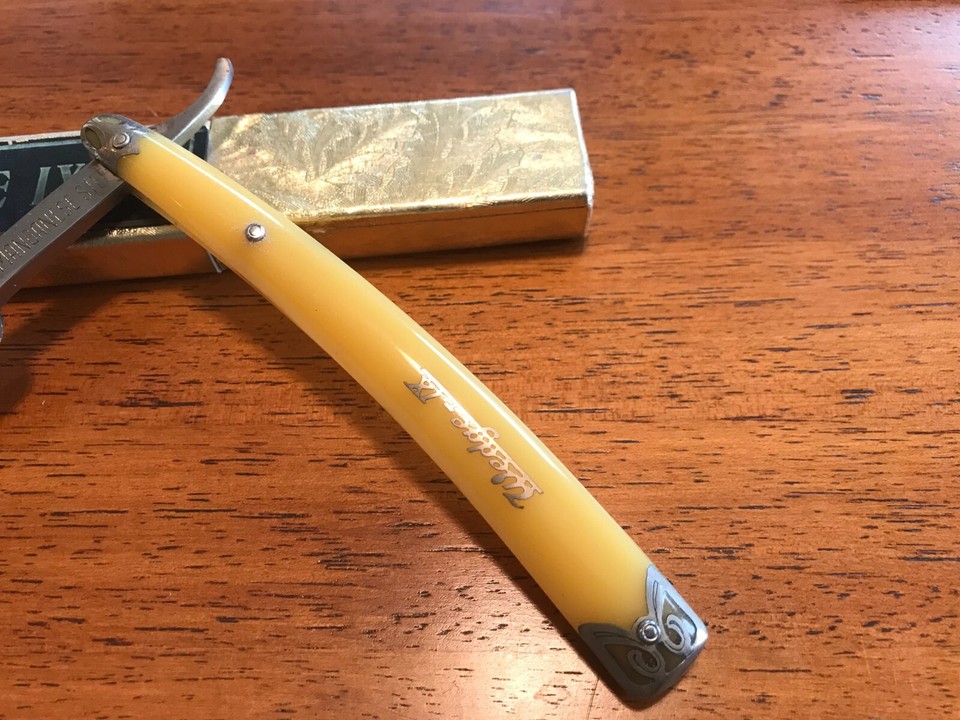 Ophir Gem Straight Razor Men Shaving Manganese Steel Blade w Box ...