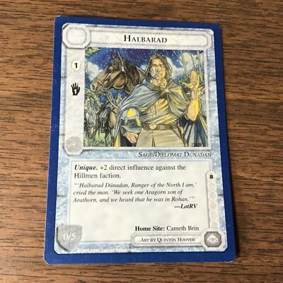 Halbarad - The Wizards - Middle Earth CCG - MECCG Unlimited Blue Border ...