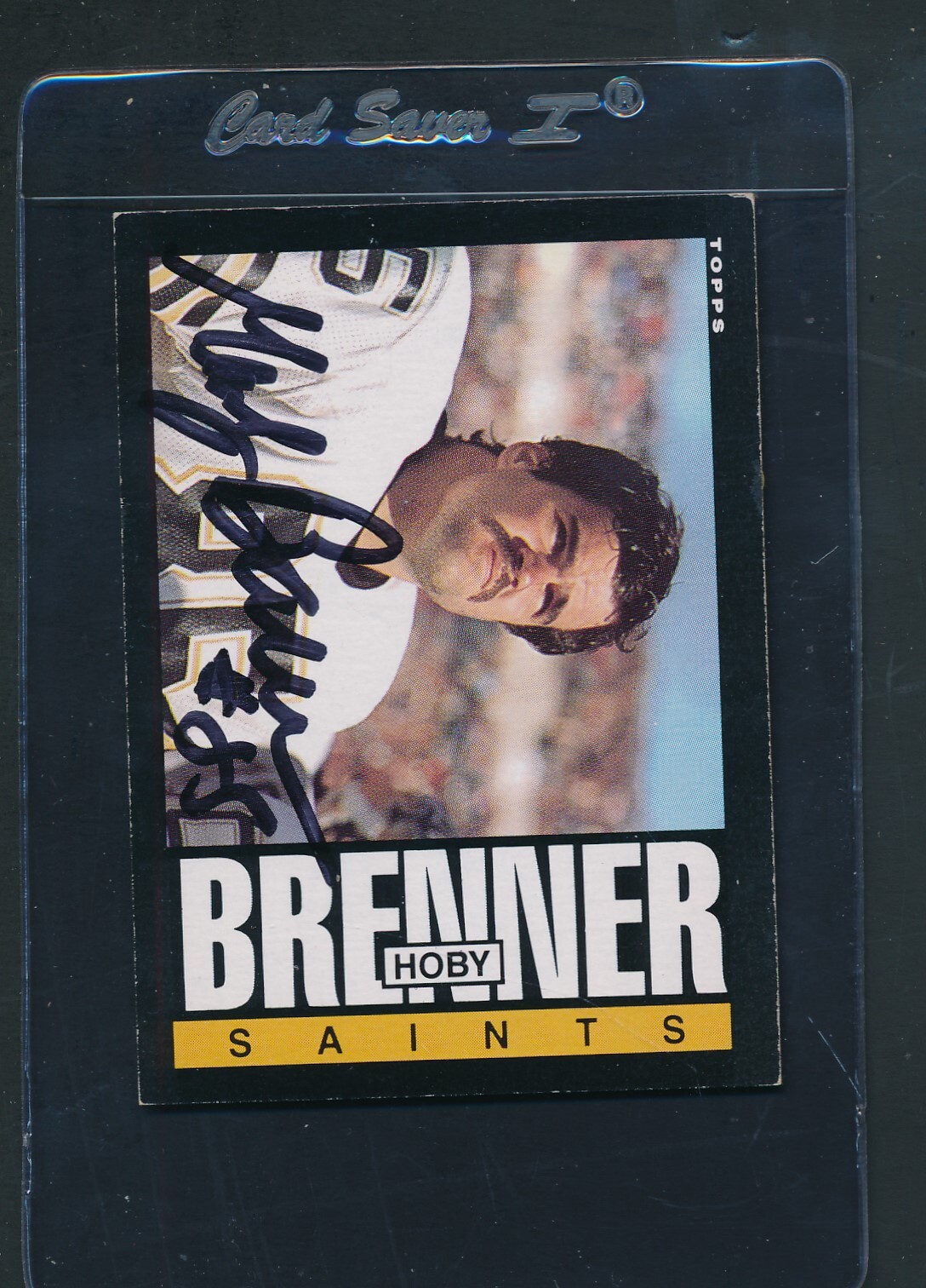 1985 Topps #102 Hoby Brenner Saints Signed Auto *E2217 | eBay