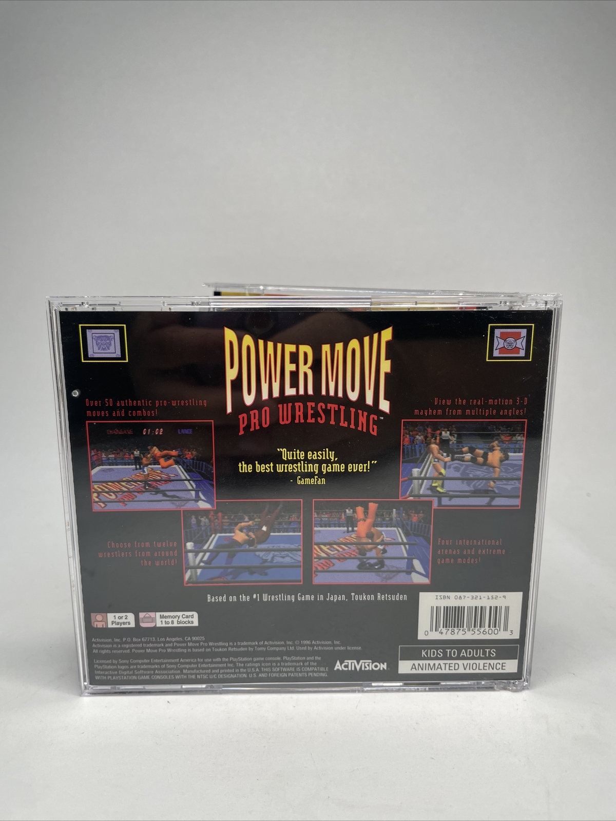 Power Move Pro Wrestling (Sony PlayStation 1, 1996) Complete ...