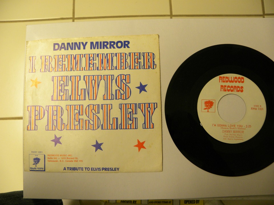 Danny Mirror I Remember Elvis Presley 45RPM Record (like new) | eBay
