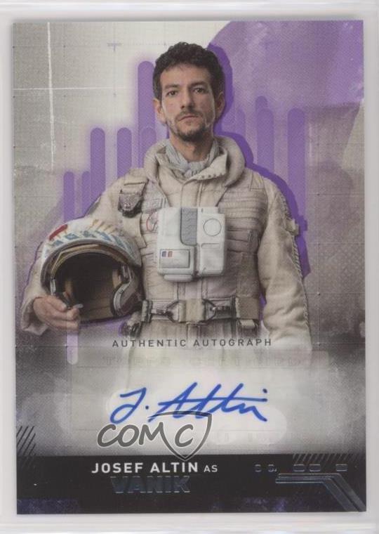 2019 Star Wars Rise of Skywalker Series 1 Purple 11/25 Josef Altin Auto ...