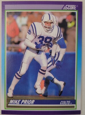 1990 Score Football Card Mike Prior Indianapolis Colts #468 | eBay
