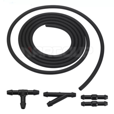 2M Universal Car Windshield Washer Fluid Tube Hose Pipe Nozzle Parts W ...